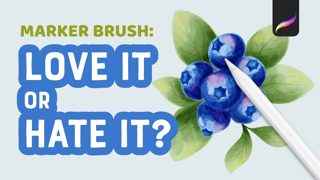 Marker Brush Procreate Brush Review