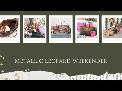 Metallic Leopard Weekender