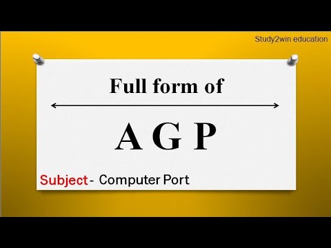 AGP ka full form | Full form of AGP in English | Subject - Computer Port