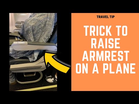 How To Raise Your Aisle Armrest On A Plane | MAKE EASY