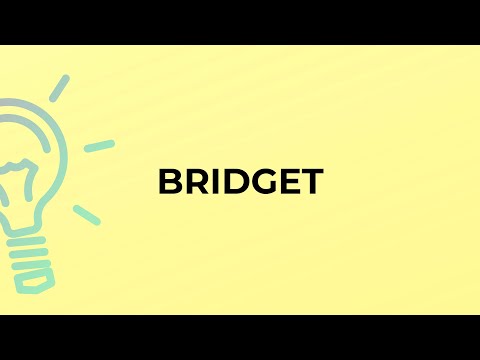 What is the meaning of the word BRIDGET?
