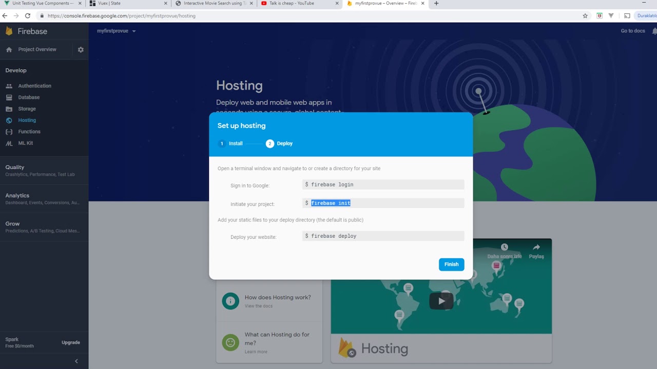 Vue js - Firebase Deploy