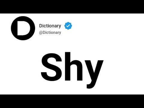 Shy Meaning In English