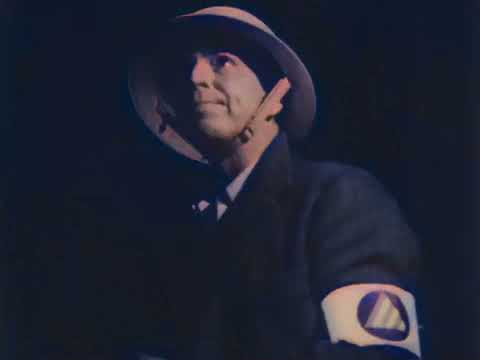 An air raid warden's report 1942 (AI Colorized)