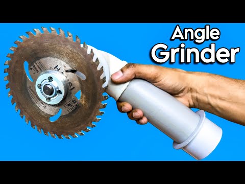 🔧 DIY Angle Grinder with 775 DC Motor & PVC Pipe | Powerful Homemade Tool ⚙️