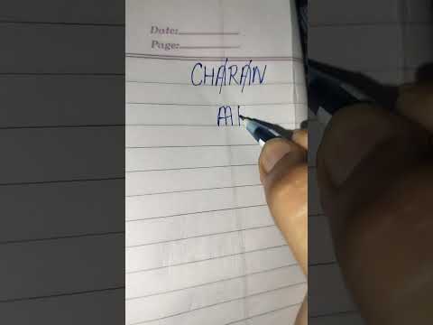 Charan name logo/ #shorts #ytshorts #nameart #namedesign #charannamelogo