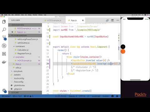 Learn React Native Tips Tricks and Techniques Introduction Higher Order Components | packtpub ...