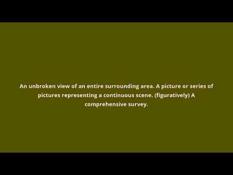 what is the meaning of panorama