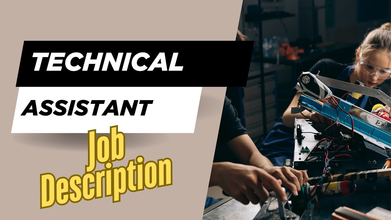 Job description of Technical Assistant - Role, Responsibilities & Skills