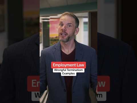 Employment Law: Wrongful Termination Examples #workersrights #california