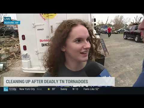 Mike Seidel TWC Nashville EF-3 Tornado Aftermath with Macy Herron 3-4-2020