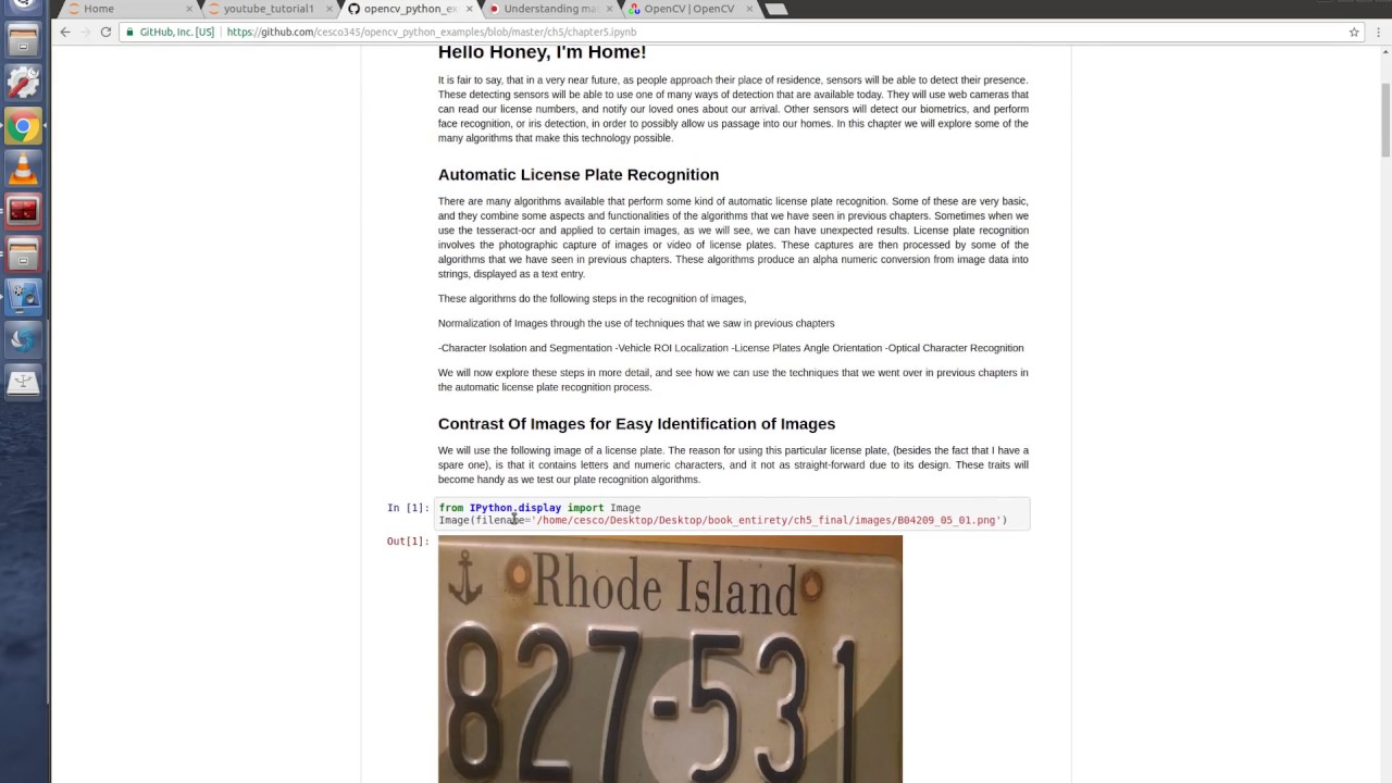 Updating the Github Page and Announcing OpenCV C++ Tutorials on Linux