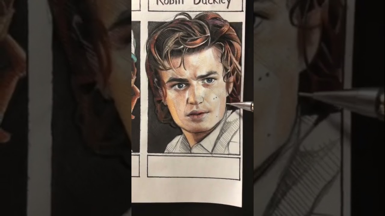 Drawing Steve from Stranger Things