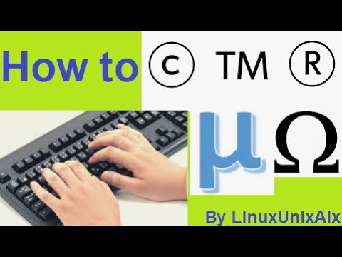 How to type symbols | special characters | Eg. Copyright | Trademark | Micro etc | Ω © µ √ ¼™♥