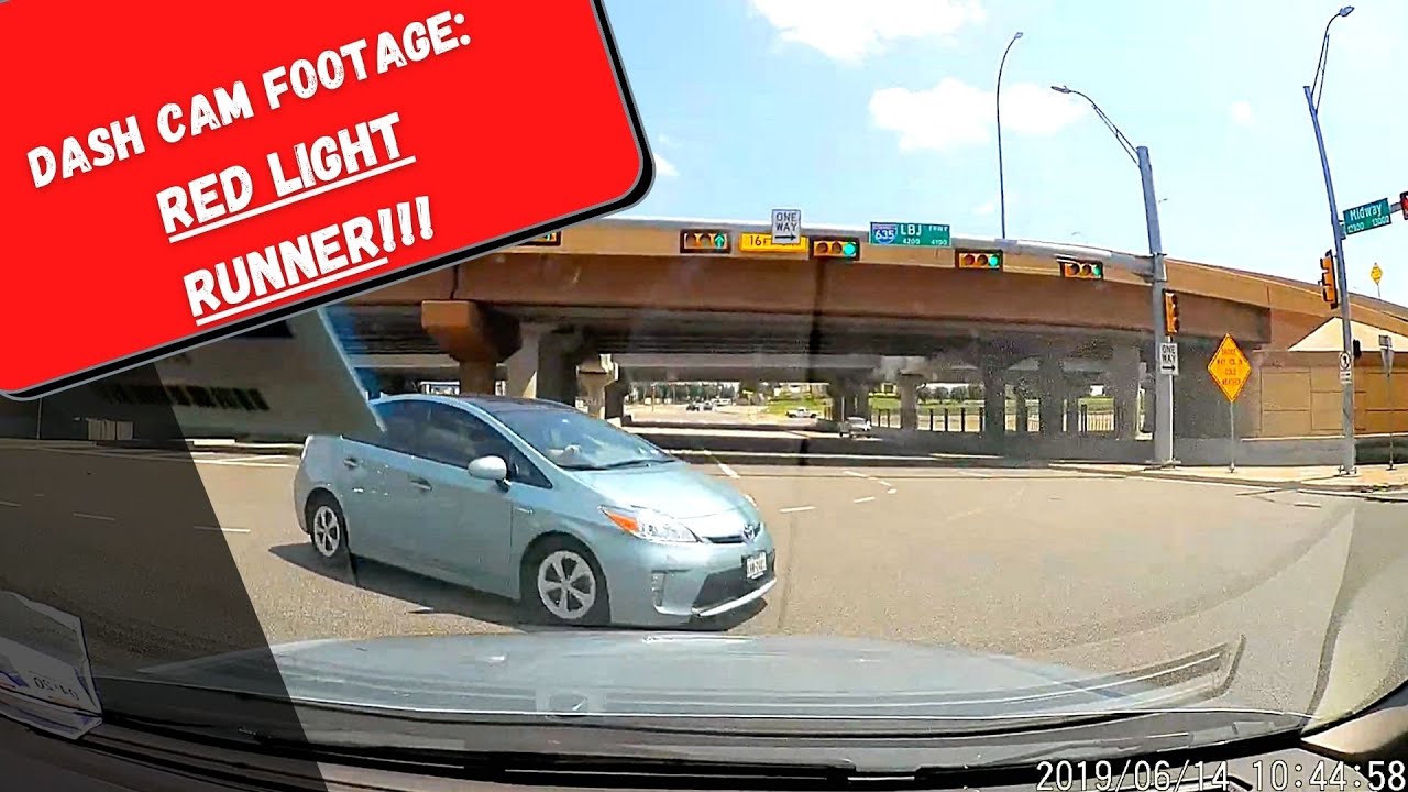 Dash Cam Footage: Near Miss Running a Red Light Violation! | The Law ...