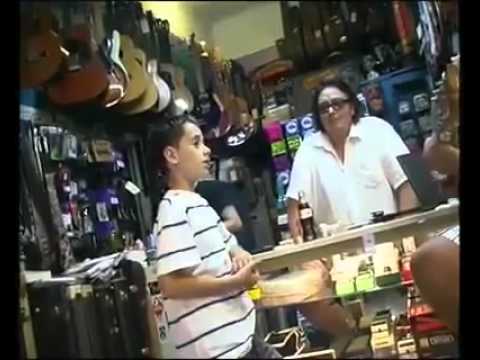 Brendan MacFarlane Shocks a Guitar Store Owner With His Amazing Singing Voice!