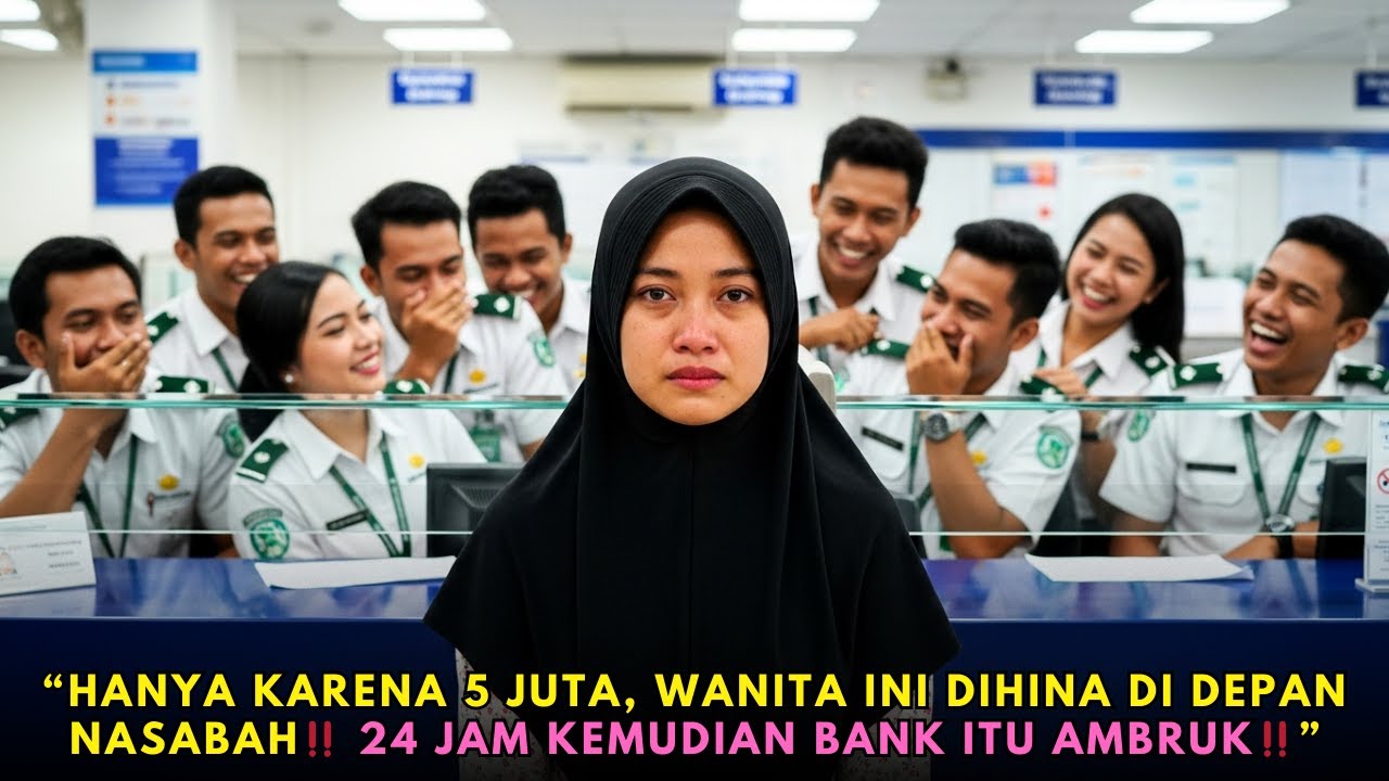 WANITA INI DIPERMALUKAN DI BANK ELIT KARENA CUMA TARIK 5 JUTA, 24 JAM KEMUDIAN SEMUA BERUBAH