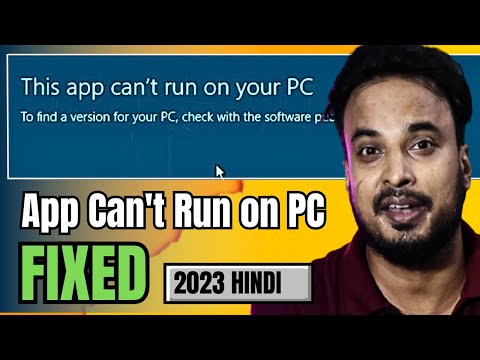 (2023 FIX) - "This App Can't Run on Your PC " (100% Working) Hindi