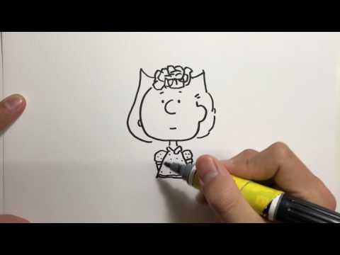 How to draw Sally, Snoopy, armadillotv