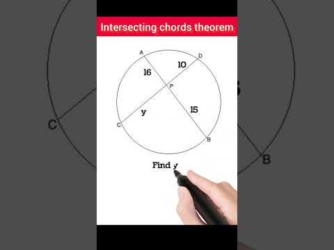 Intersecting chords theorem | Circle #geometry #circle