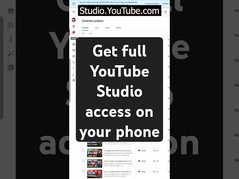 Get full access to YouTube Studio