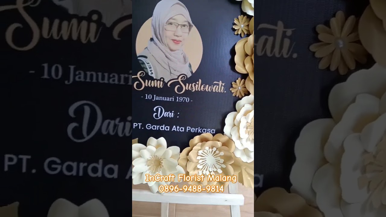 Karangan Bunga Papan Kertas, harga Mulai 225K, #papanucapanmalang #bungakertas #paperflower #florist