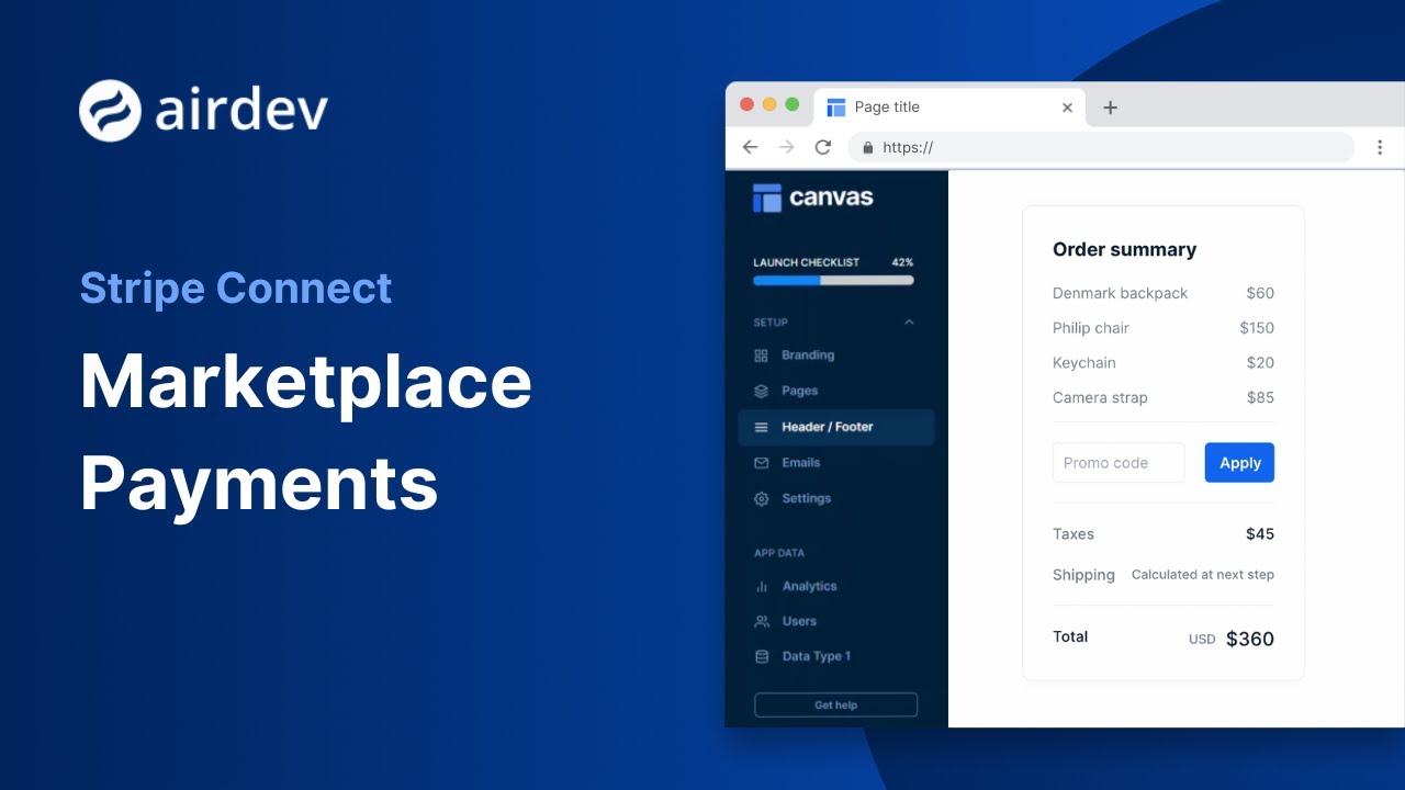 How to setup Stripe Connect on bubble.io for marketplace payments