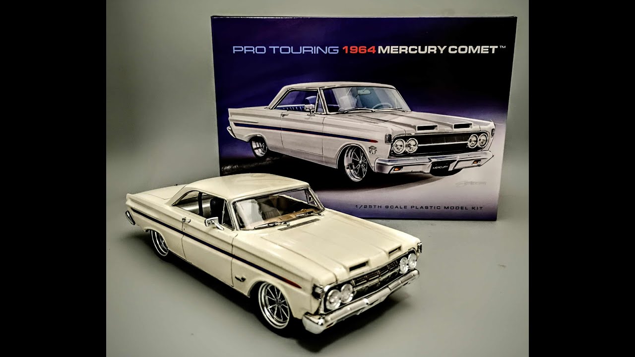 NEW! 1964 Mercury Comet 289 Pro Touring Custom 1/25 Scale Model Kit Build How To Assemble and Paint