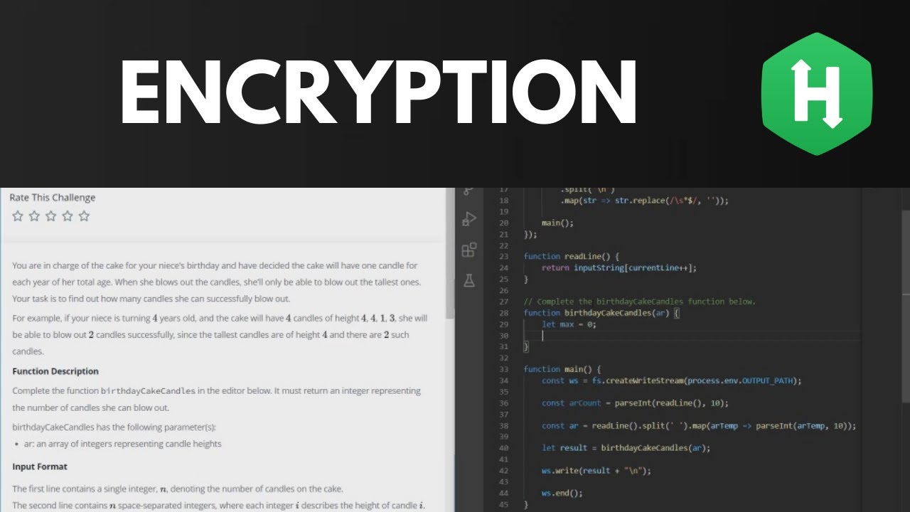 HackerRank Encryption - Solution Walkthrough (JavaScript)