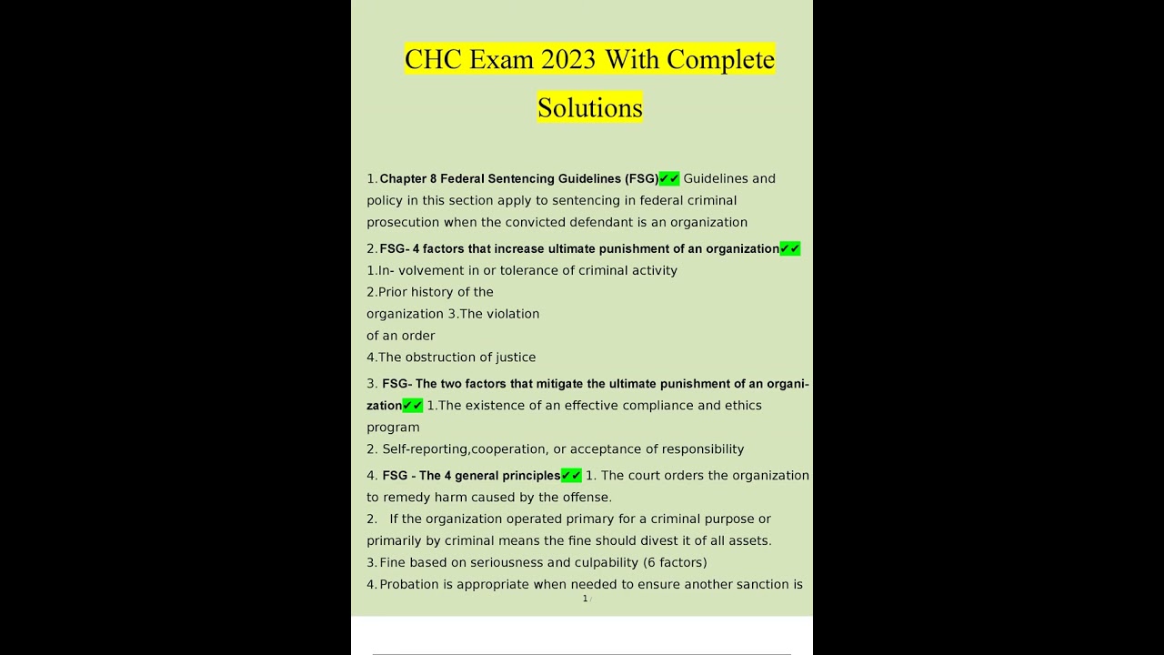 CHC EXAM 2023 WITH COMPLETE SOLUTIONS 100 VERIFIED