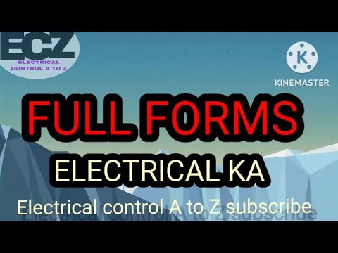 Full Forms Electric ll basic electrical full form #electric
