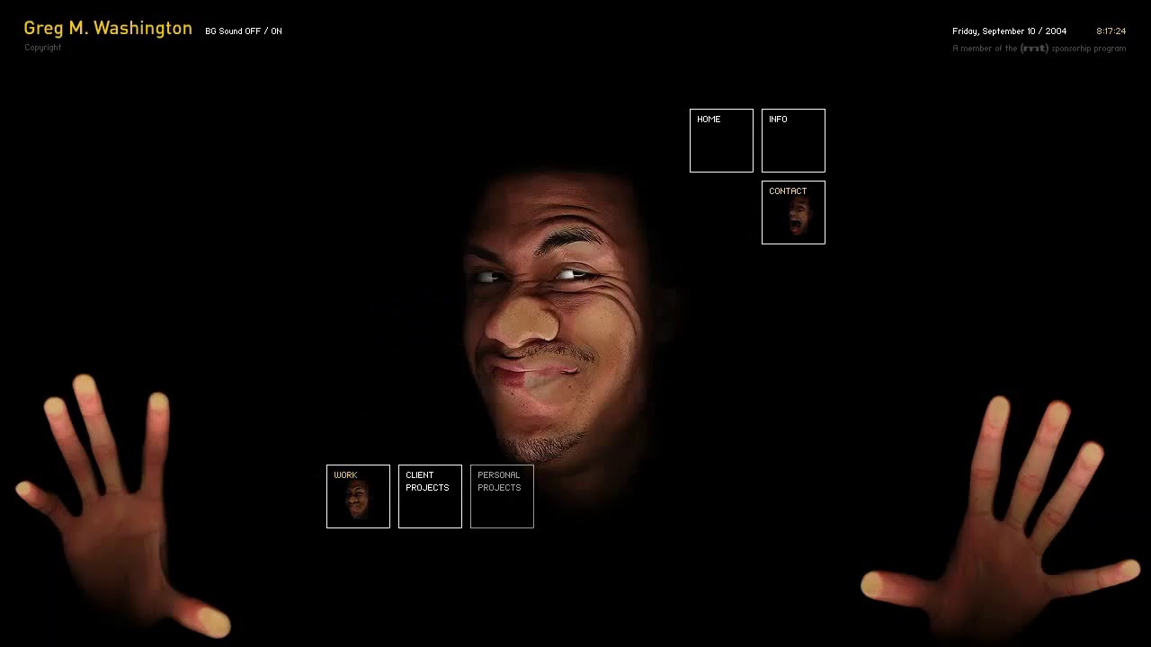 Jeedoubleu flash website in 2004