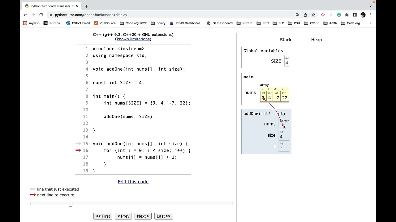 42. Arrays passed by reference