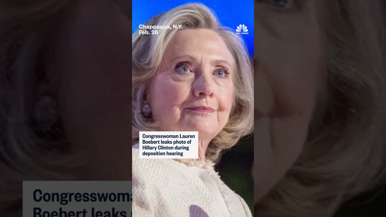 Congresswoman Lauren Boebert leaks photo of Hillary Clinton during deposition hearing