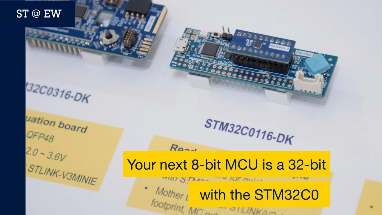 ST@EW2023: Your next 8 bit MCU is a 32 bit MCU with the STM32C0
