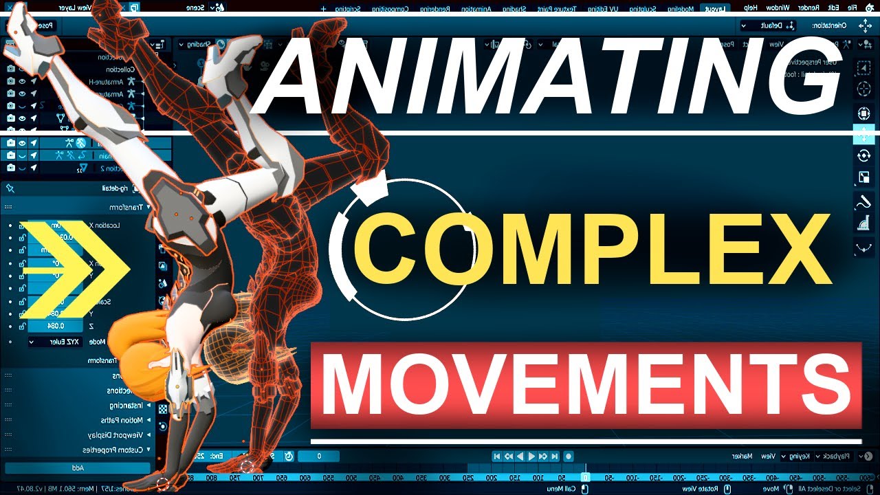 Blender 2.83 : Animating Complex Motions (In 2 Minutes!)
