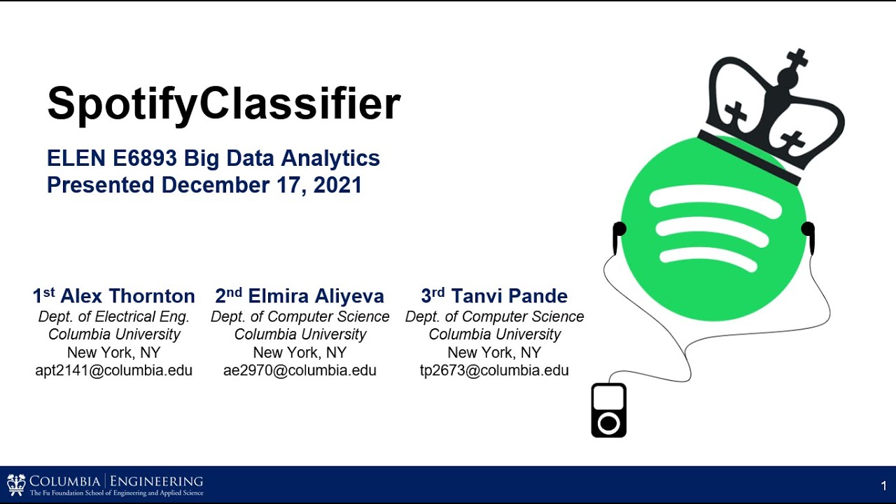 SpotifyClassifier - Music Genre Classification with Big Data