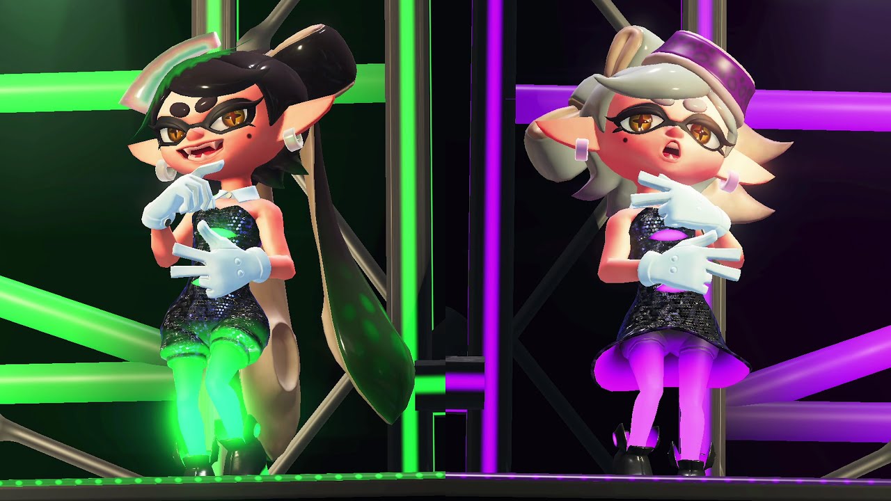 Splatoon 3 Splatfest Squid Sisters Performing
