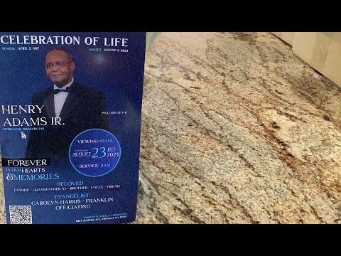 Celebration of Life Henry Adams Jr.