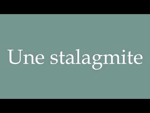 How to Pronounce ''Une stalagmite'' (A stalagmite) Correctly in French