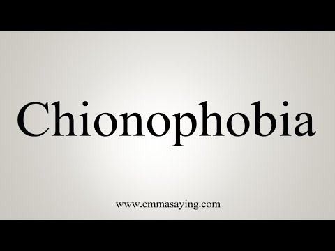 How To Say Chionophobia