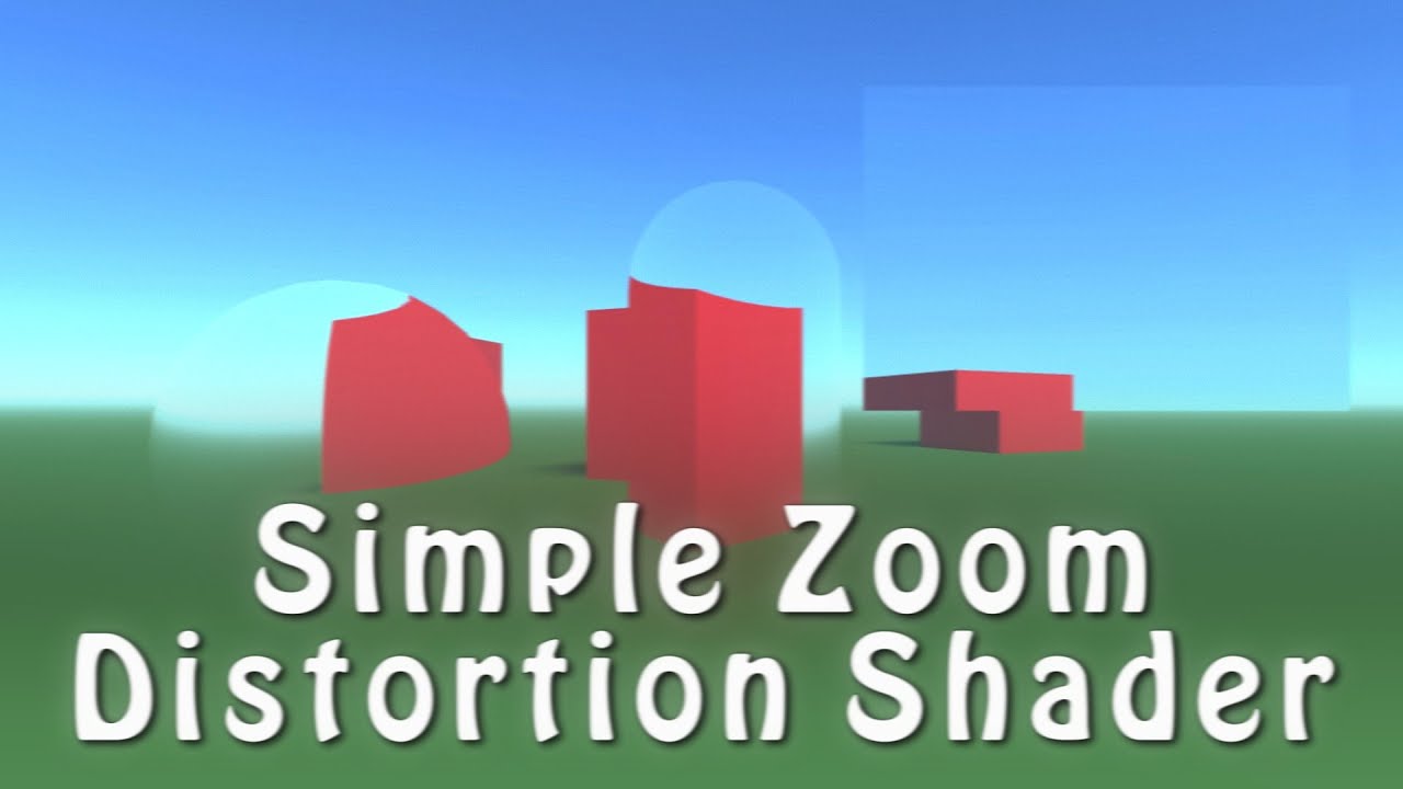 Simple Zoom Distortion Shader | Unity, GitHub