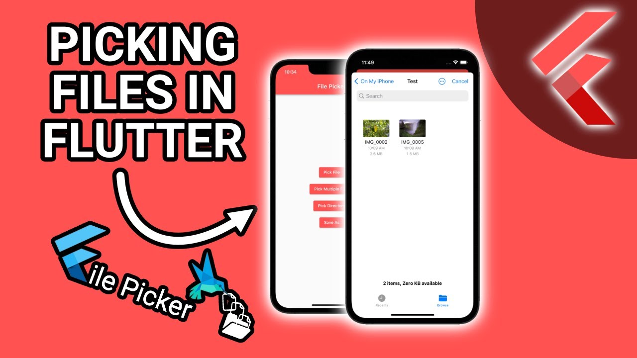 Pick A File Or Multiple Files with Flutter (file_picker) #Flutter #AppDevelopment