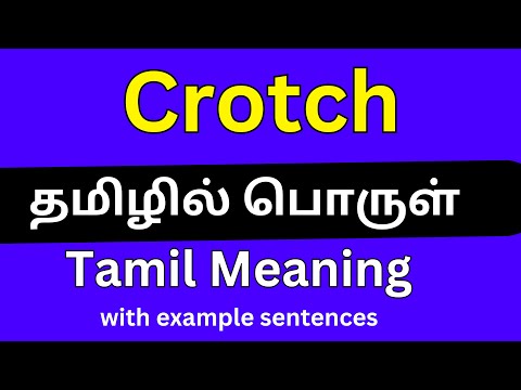 Crotch meaning in Tamil