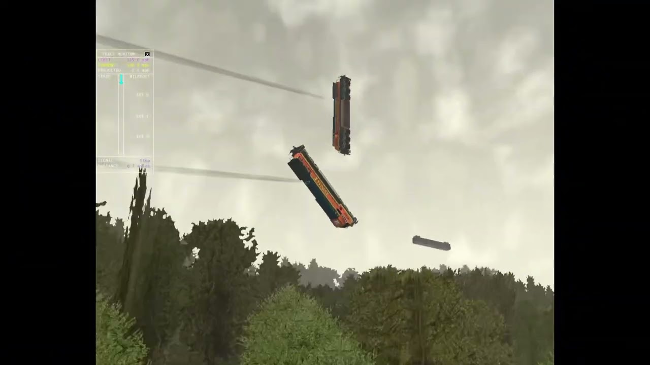 Microsoft Train Simulator Bin.  Train Crash 1
