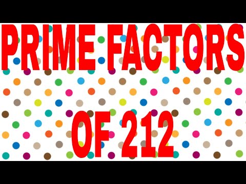 PRIME FACTORS OF 212