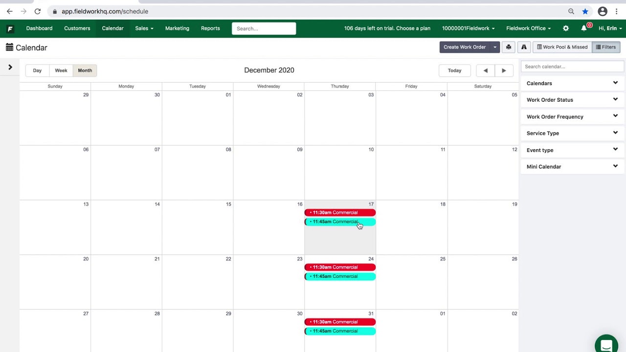 Custom Work Order Statuses Assigned to Recurring Work Orders