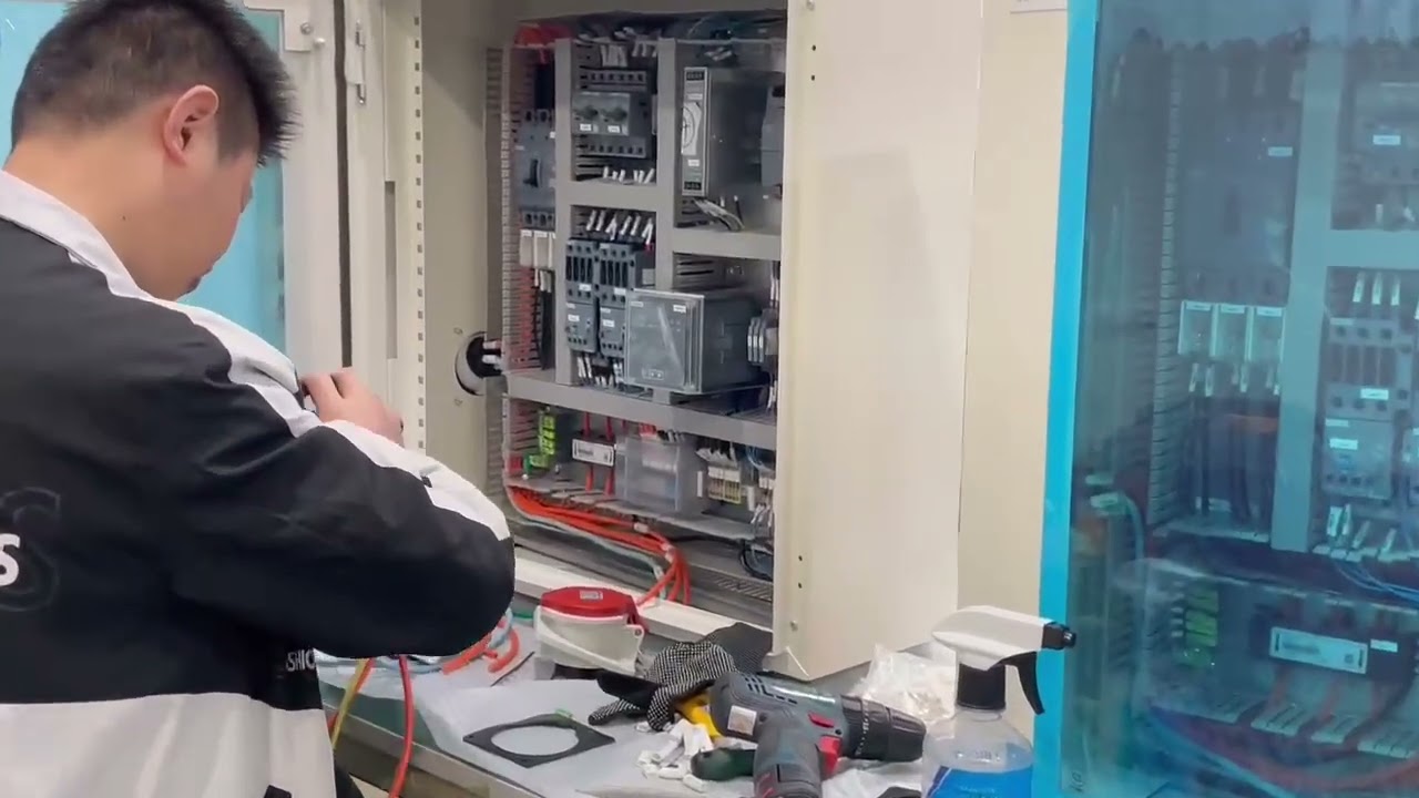 PLC electrical control panel assembly solution supply