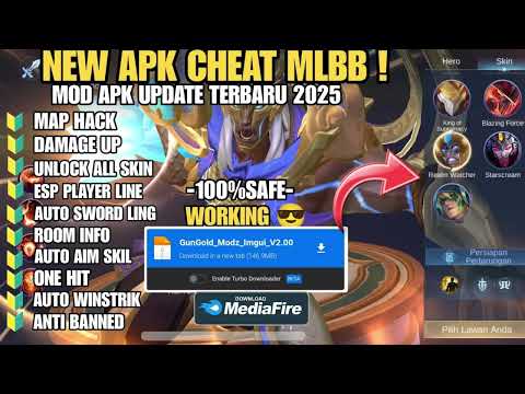 CHEAT ML AUTO AIM || MOD MENU MOBILE LEGENDS 2025 || AUTO AIM ALL HERO + MAP HACK + UNLOCK ALL SKIN