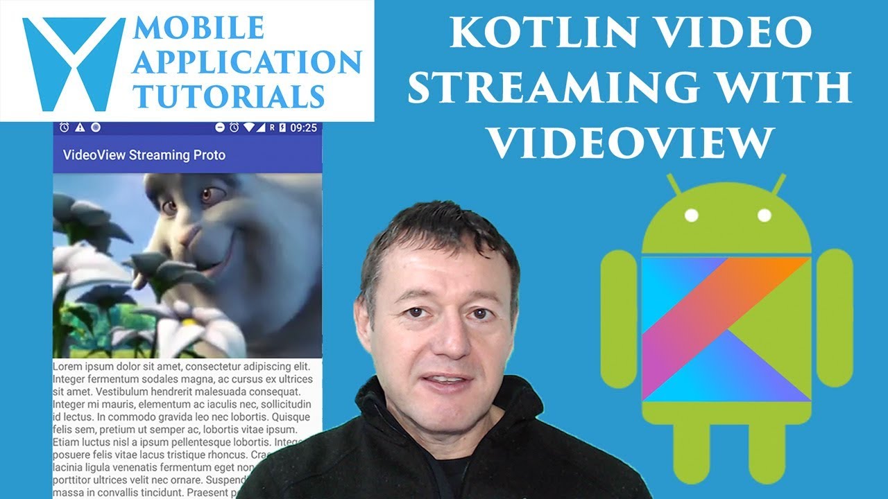Kotlin android development tutorial: video streaming with VideoView